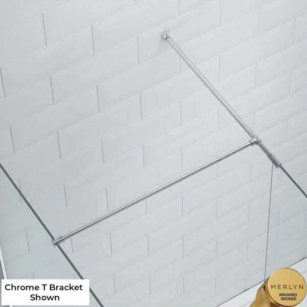 Merlyn Round Support Arm T Piece Bracket - Brushed Bronze - A04S0010BB