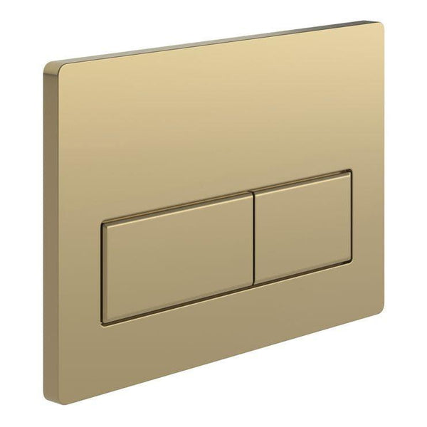 Ruby Rectangle Push Button Flushplate - Brushed Bronze - RUBY109029