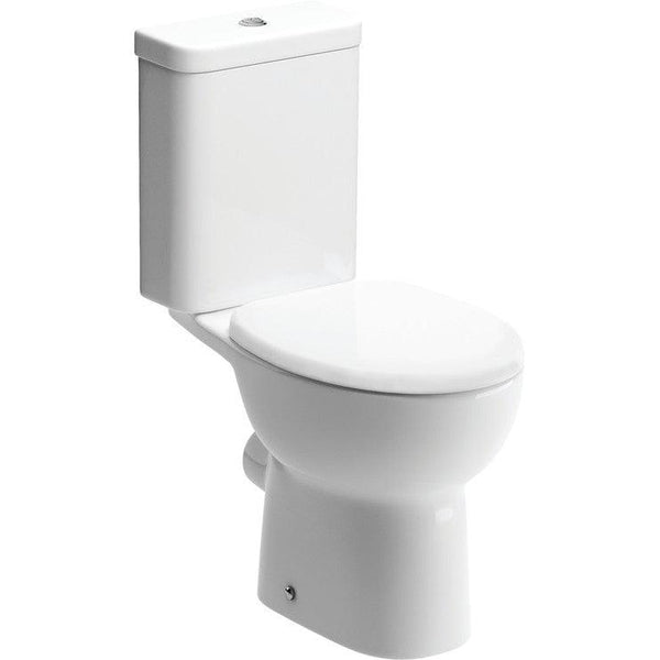 Ruby River Close Coupled Open Back WC & Soft Close Seat - RUBY1930