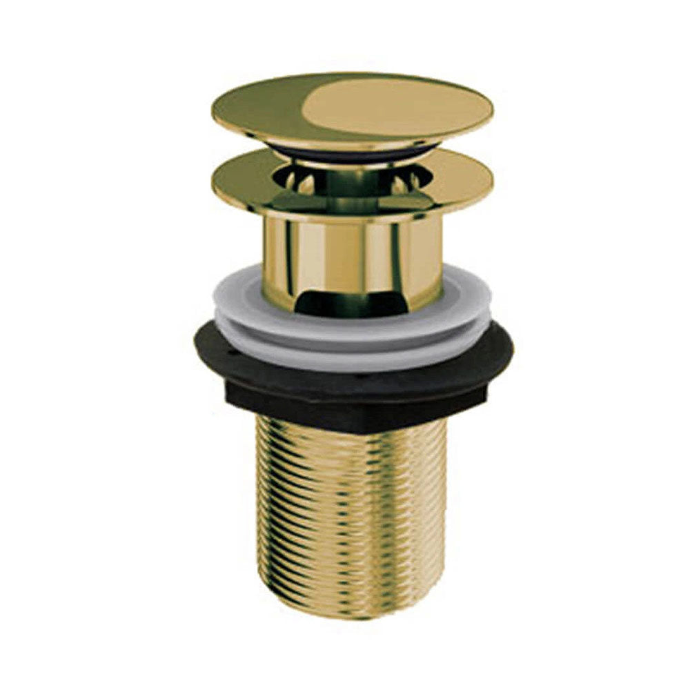 Burlington Gold Click-Clack Slotted Push Button Basin Waste W11-GOLD ...