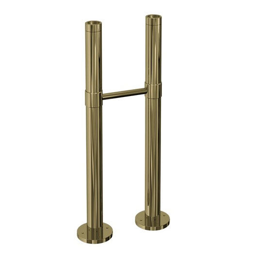 Burlington Gold Freestanding Bath Standpipes with Support Bar W7-GOLD ...