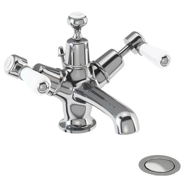 Burlington Kensington Chrome Basin Mixer Tap With Pop Up Waste KE4 ...
