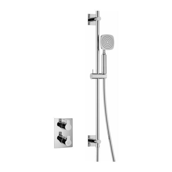 Flova Spring Shower Pack With Slide Rail – Diamond Chrome - SR1PK1