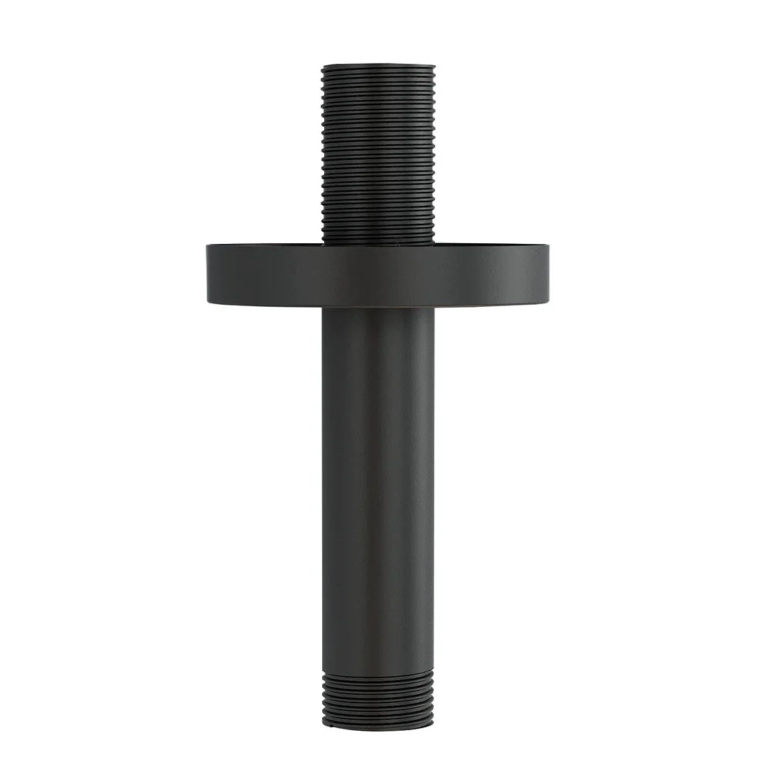 Imex 75mm Matt Black Round Ceiling Mounted Shower Arm - KI031MB