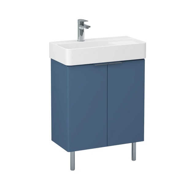 Imex Blade 600 x 310mm Floor Standing Vanity Unit - Matt Blue - FZFM27