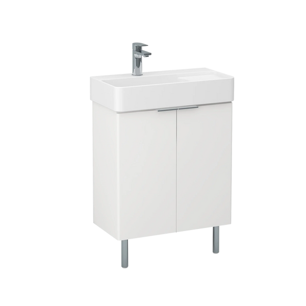 Imex Blade 600 x 310mm Floor Standing Vanity Unit - Matt White - FZFM2
