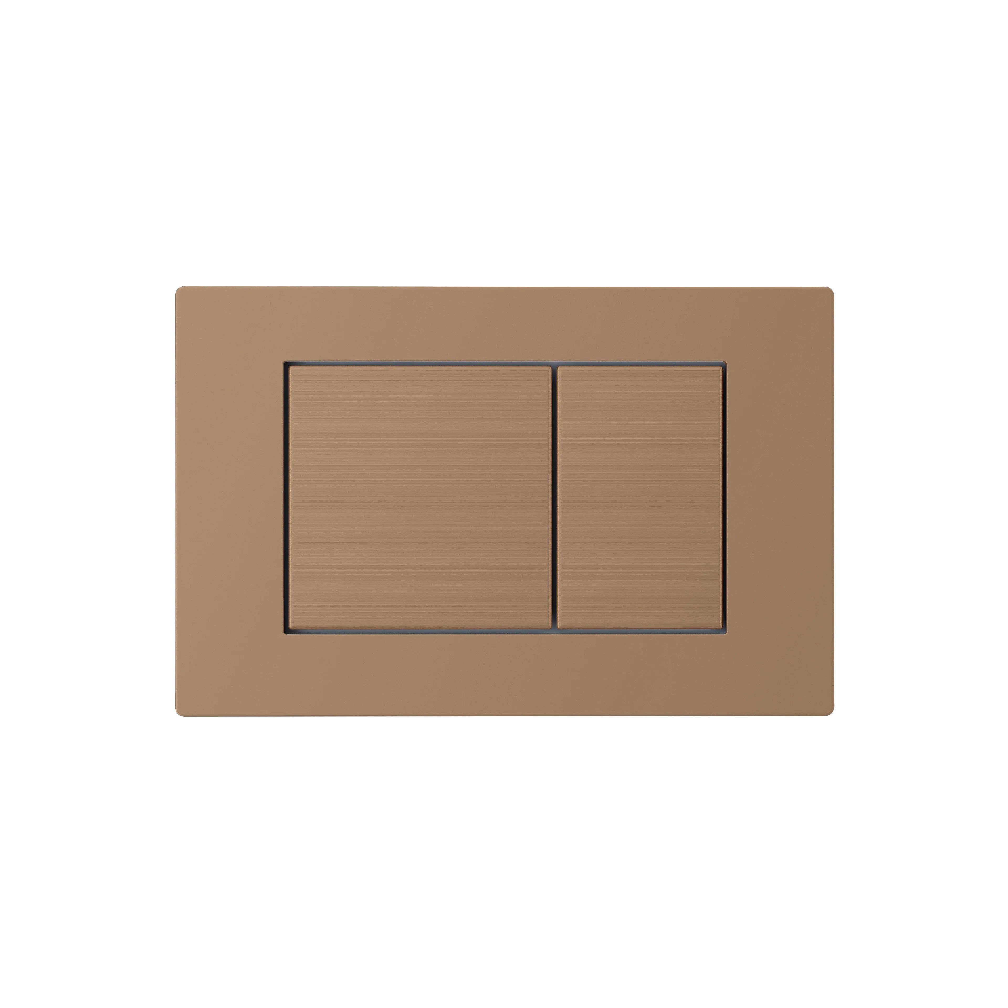 Imex Brushed Bronze Square Stainless Steel Flush Button - SSFB-SQ-BRON