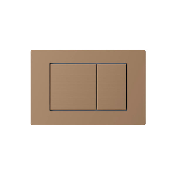 Imex Brushed Bronze Square Stainless Steel Flush Button - SSFB-SQ-BRON