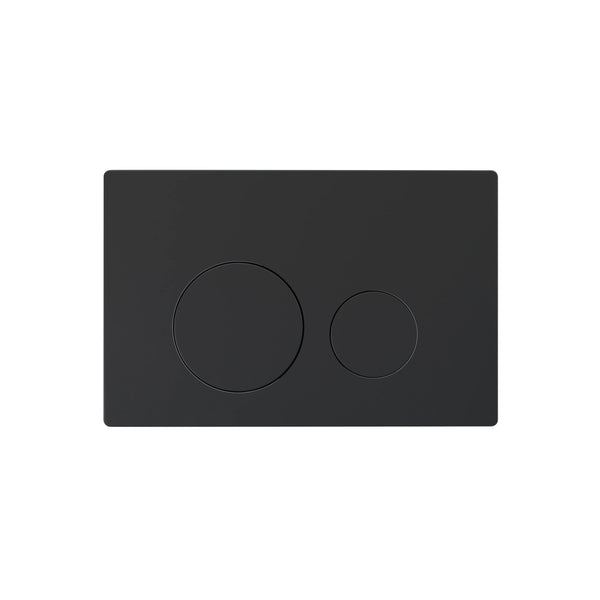 Imex Matt Black Round Stainless Steel Flush Button - SSFB-RO-MABLA