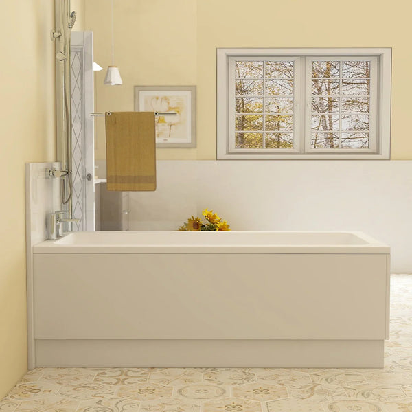 Imex Suburb 1800 Side Bath Panel with Adjustable Plinth - White Gloss