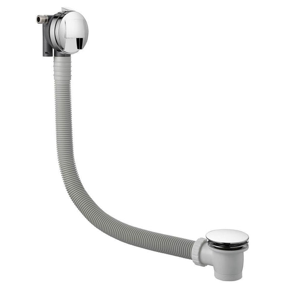 JTP Exofil Slimline Click Clack Bath Waste with Overflow Filler | Chro