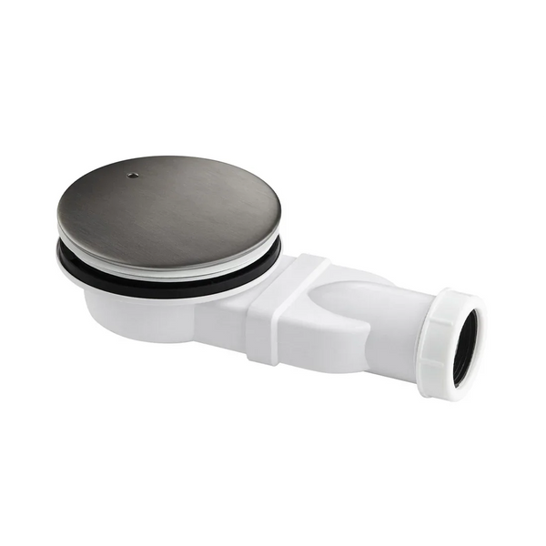 JTP Vos Slim Shower Tray Waste | Brushed Black | 27502BBL