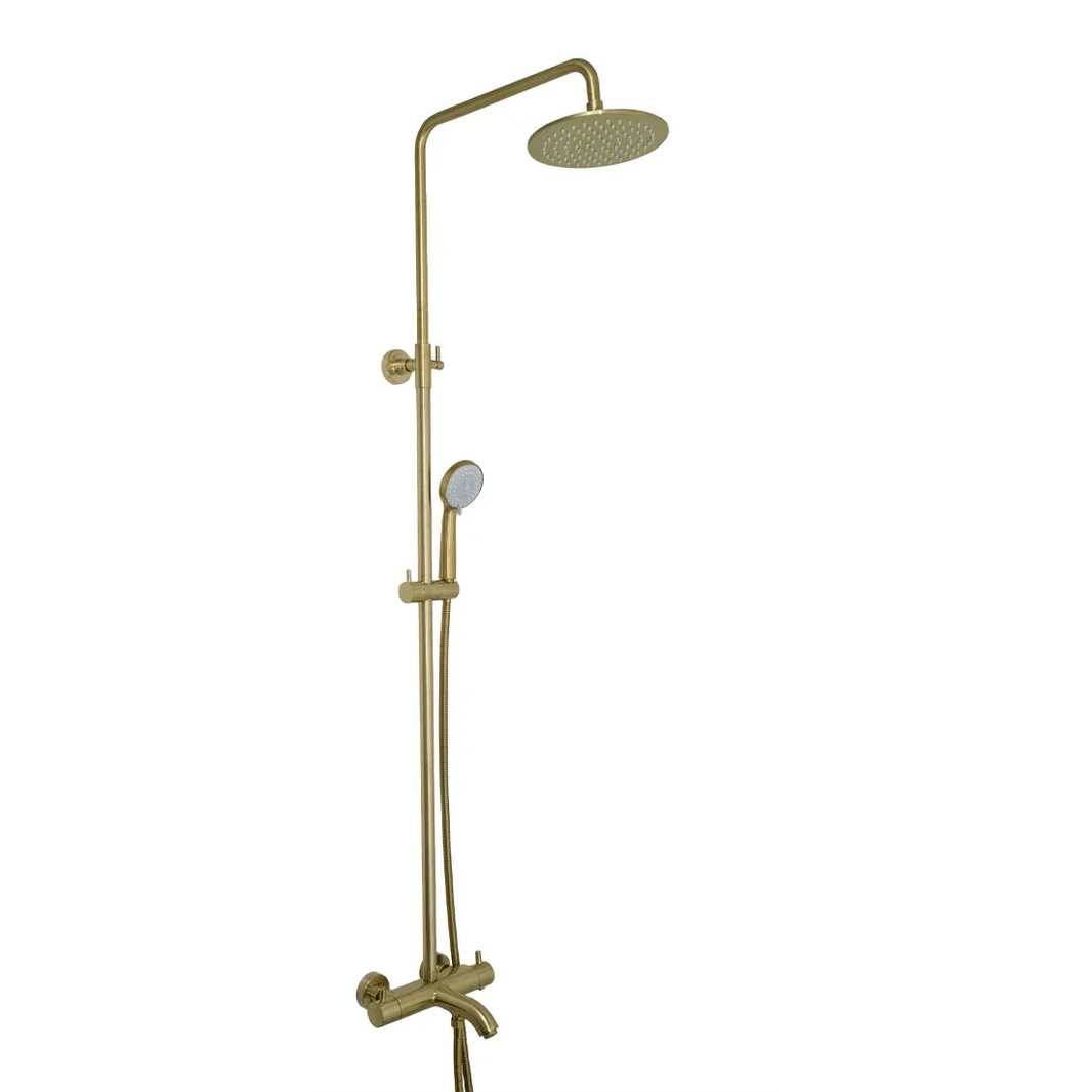 JTP Vos Thermostatic 3 Oulet Bar Valve, Adjustable Riser & Multifuncti