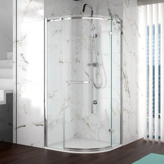 Merlyn 8 Series 800mm Frameless 1 Door Quadrant Shower Enclosure - Chr