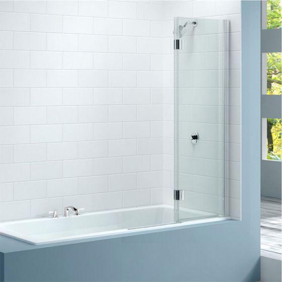 Merlyn Ionic 900 x 1500mm 2 Panel Hinged Bath Screen (Right Hand) - MB