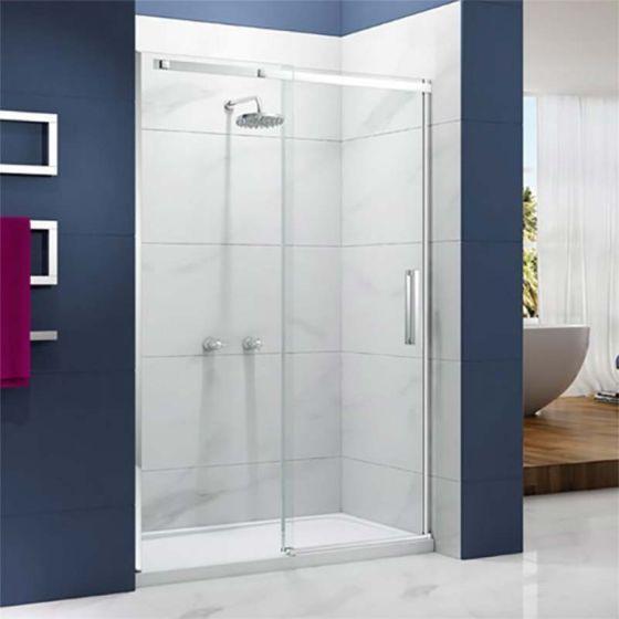 Merlyn Ionic Essence 1200mm Frameless Sliding Shower Door - Chrome - A