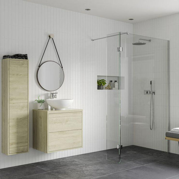 Poppy Apollo Optional 300mm Wetroom Splash Panel | Chrome | RUBY107527