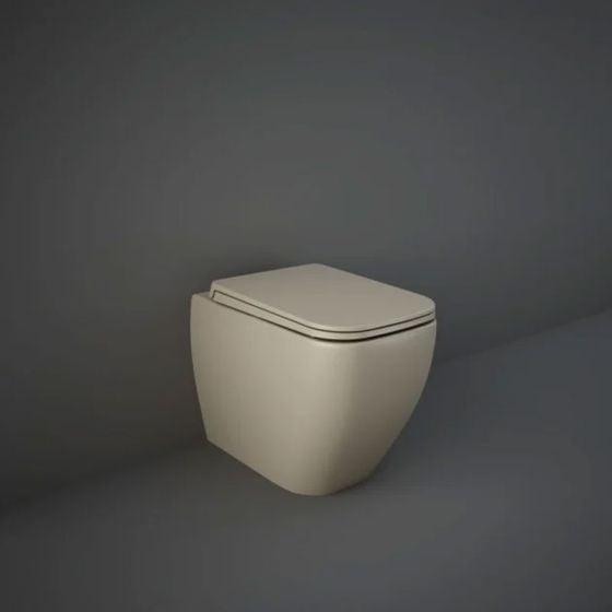 RAK Ceramics Feeling Rimless Back to Wall Toilet Pan | Matt Cappuccino