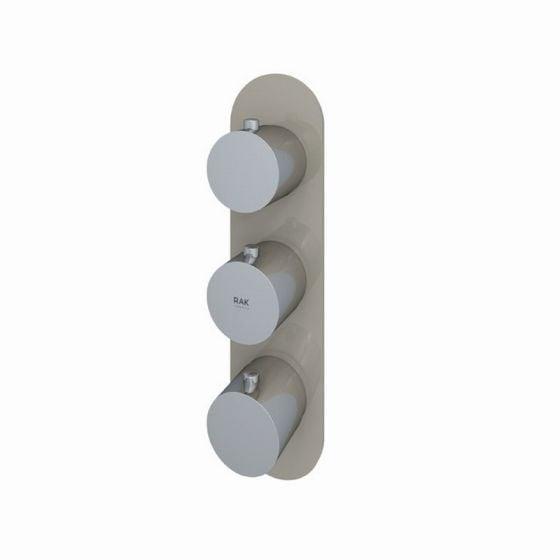 RAK Ceramics Feeling Round Shower Valve Dual Outlet Thermostatic | Cap