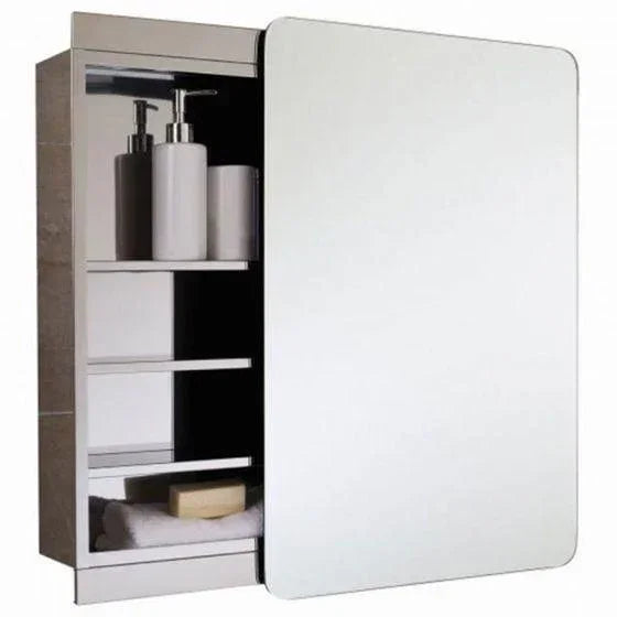 RAK Ceramics Slide Stainless Steel Single Cabinet With Sliding Mirrore