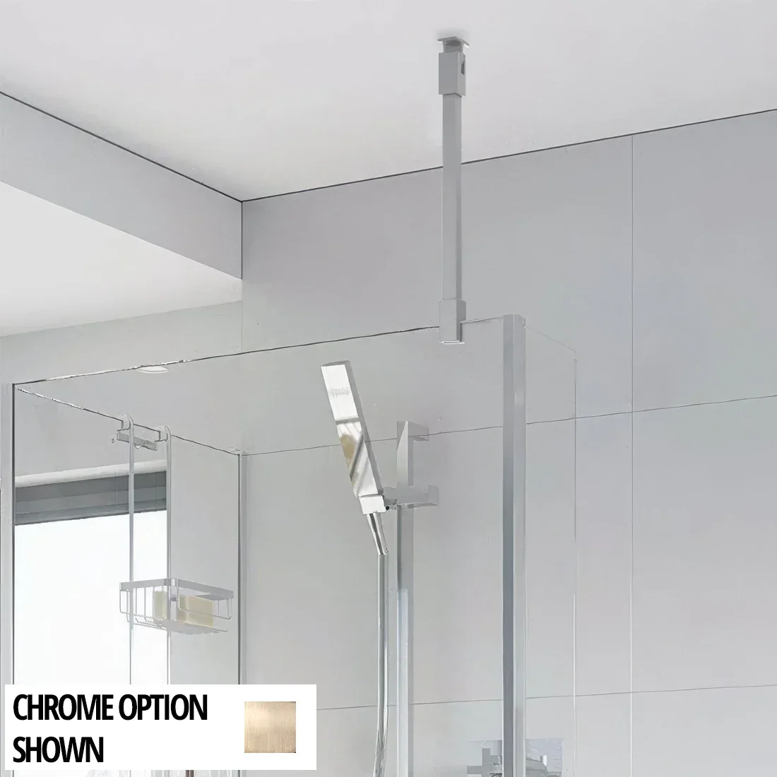 Roman Haven Select Square Low Level Ceiling Brace Kit - Brushed Bronze