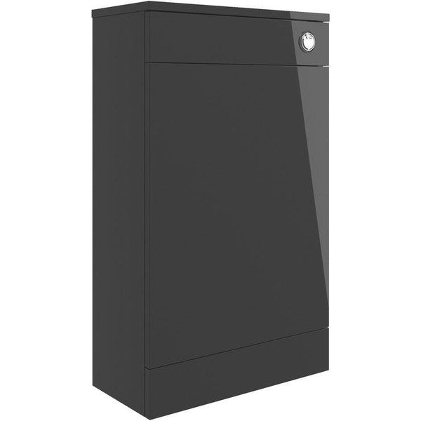 Ruby Bentley 500mm Floor Standing WC Unit - Anthracite Gloss - RUBY103