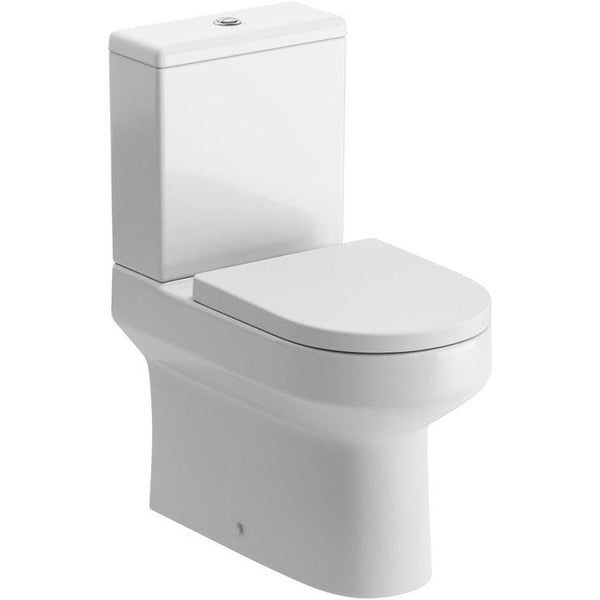 Ruby Missy Rimless Close Coupled Fully Shrouded WC & Soft Close Seat