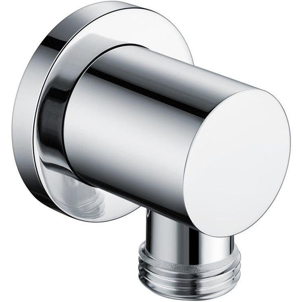 Ruby Round Wall Outlet Elbow | Chrome | RUBY105876