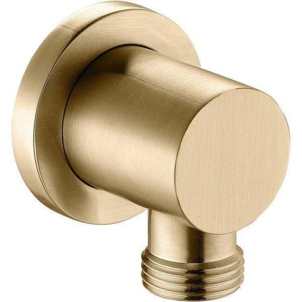 Ruby Wall Outlet Elbow - Brushed Brass - RUBY106556