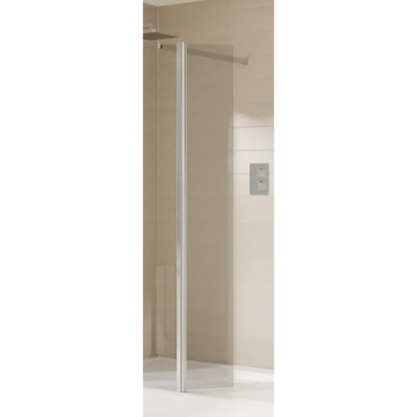Sommer 300mm Wetroom Hinged Return Deflector Panel - 8mm - Chrome - SO
