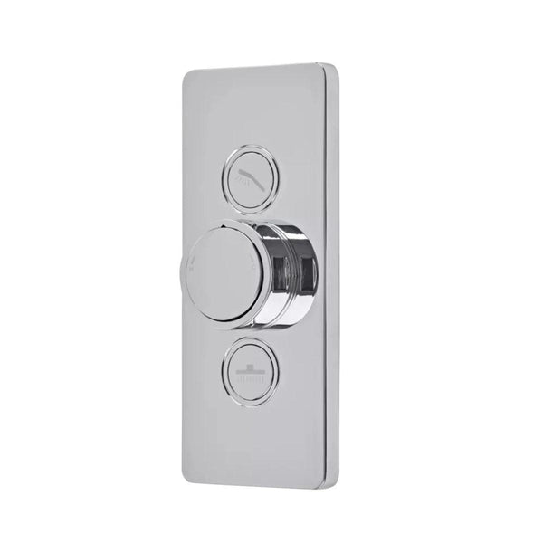 Tavistock Axiom Dual Function Concealed Push Button Shower Valve - Chr