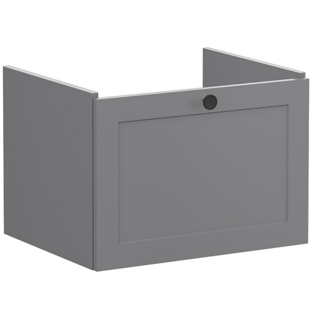 VitrA Root Classic 60cm 1 Drawer Washbasin Unit | Matt Grey | 68449