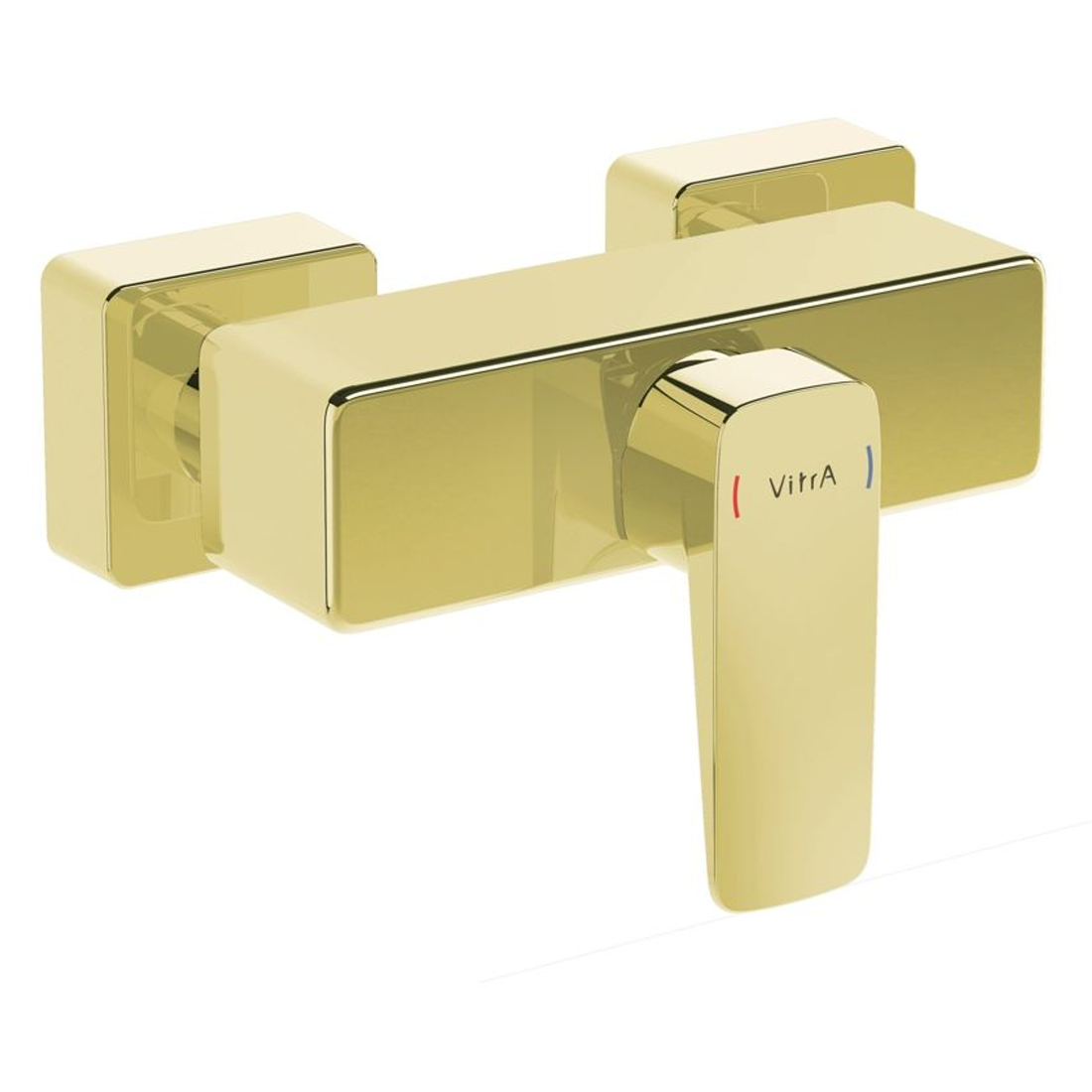 VitrA Root Square Wall Mounted Shower Mixer Valve | Soft Gold | A42761